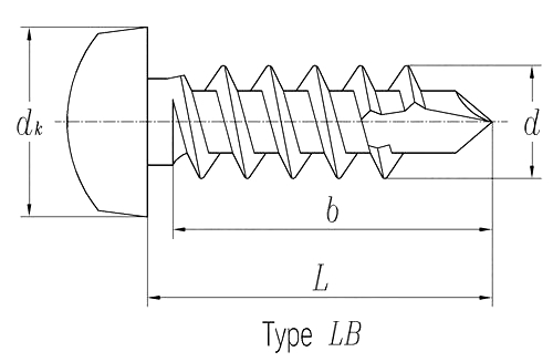 DIN 18182-2 (LB) Pan Head Double Threaded Self Drilling Drywall Screws - Buy DIN 18182-2 ...